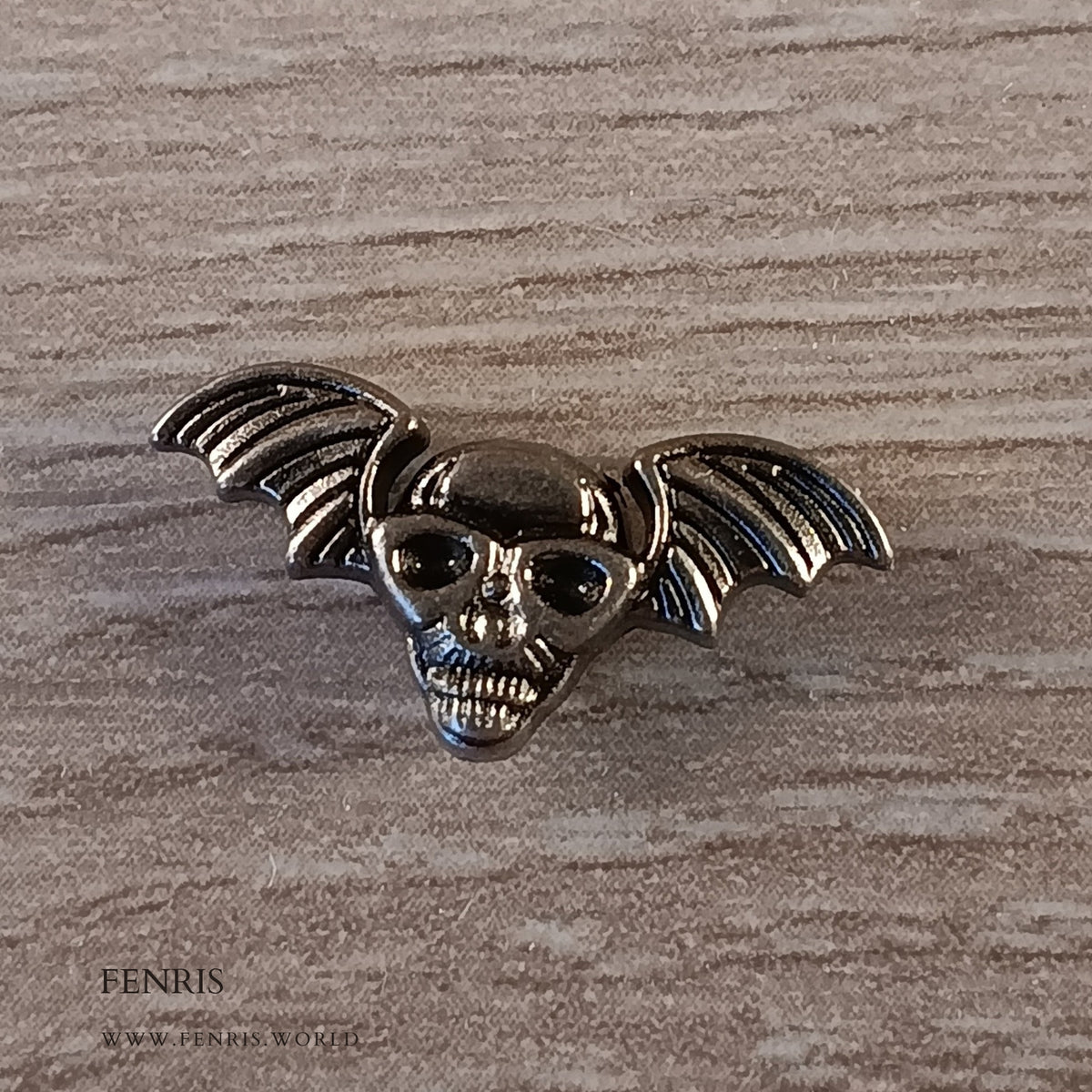 Bat Winged Skull Rivets Studs Silver – Fenris