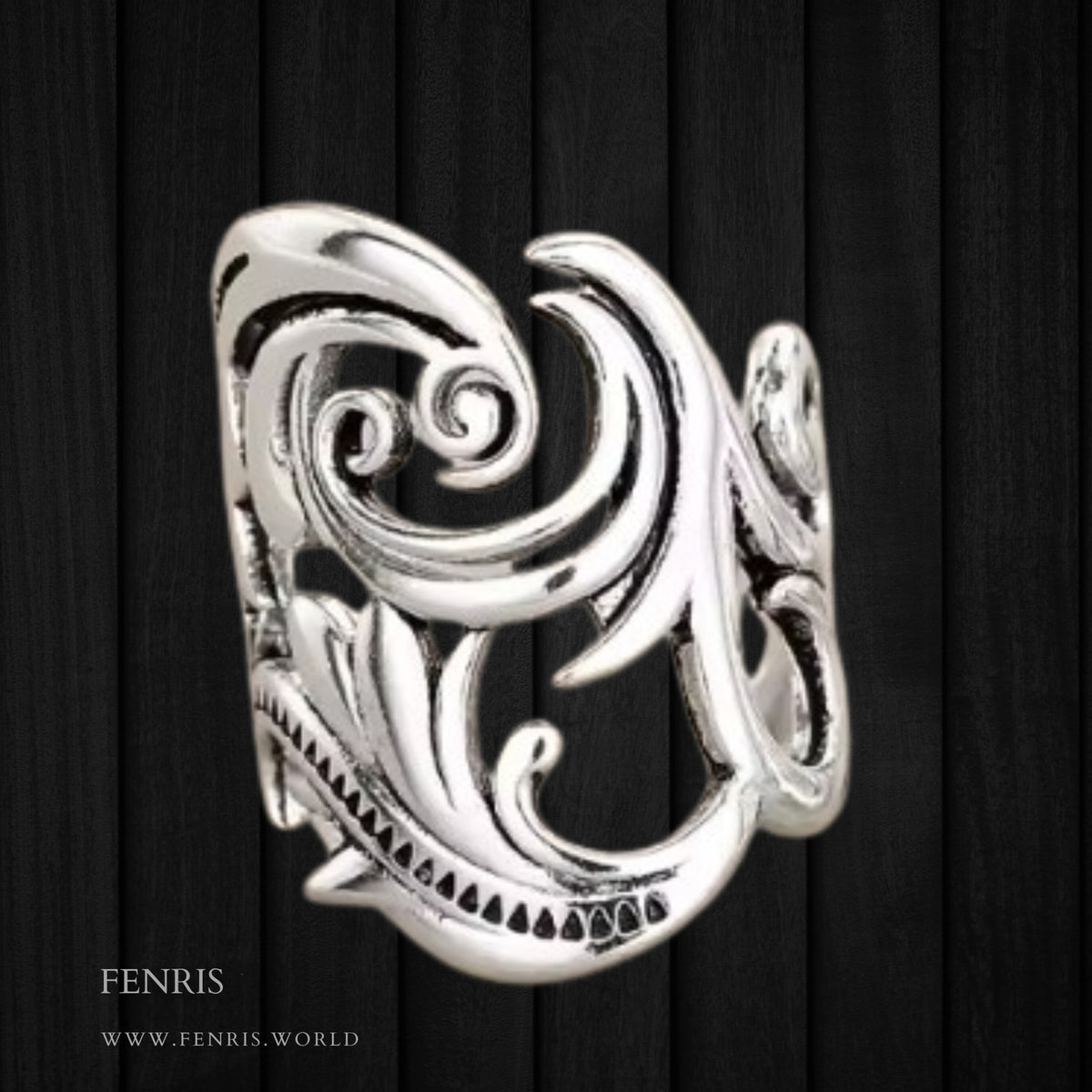 Silver Gothic Victorian Scroll Ear Cuff – Fenris
