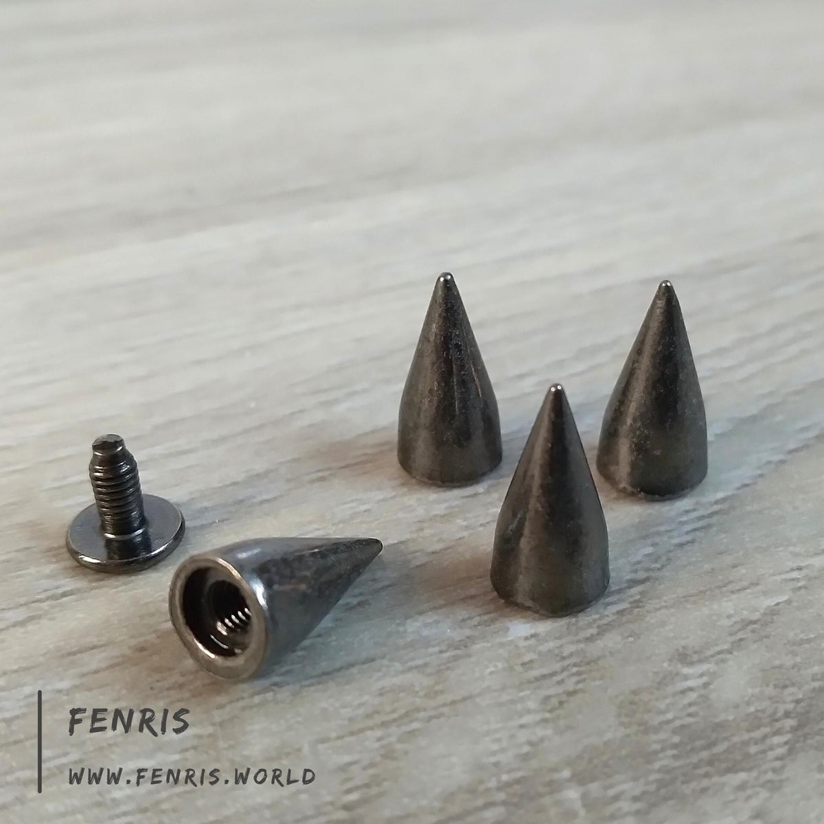 Gunmetal Black Spikes Rivets – Fenris