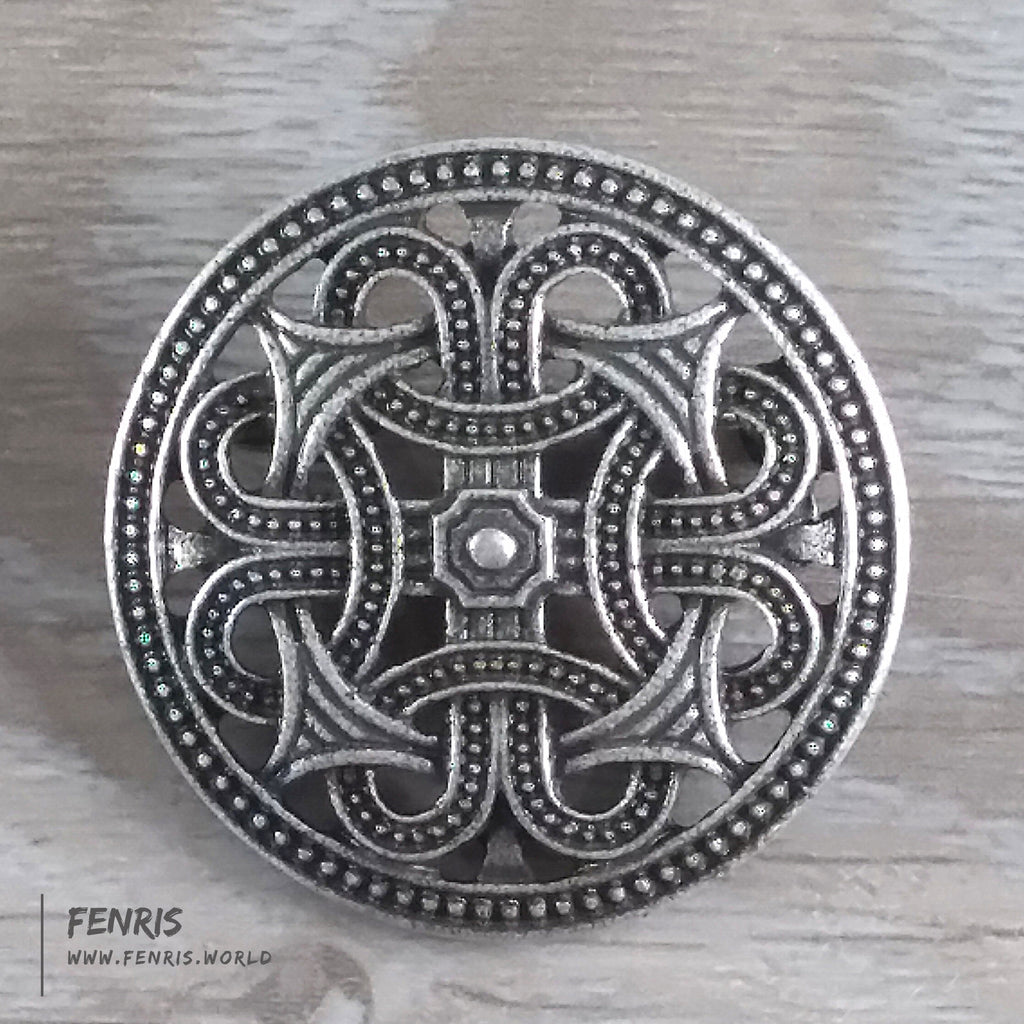 Viking Brooch Silver Borre Pin Round Norse Viking Style – Fenris