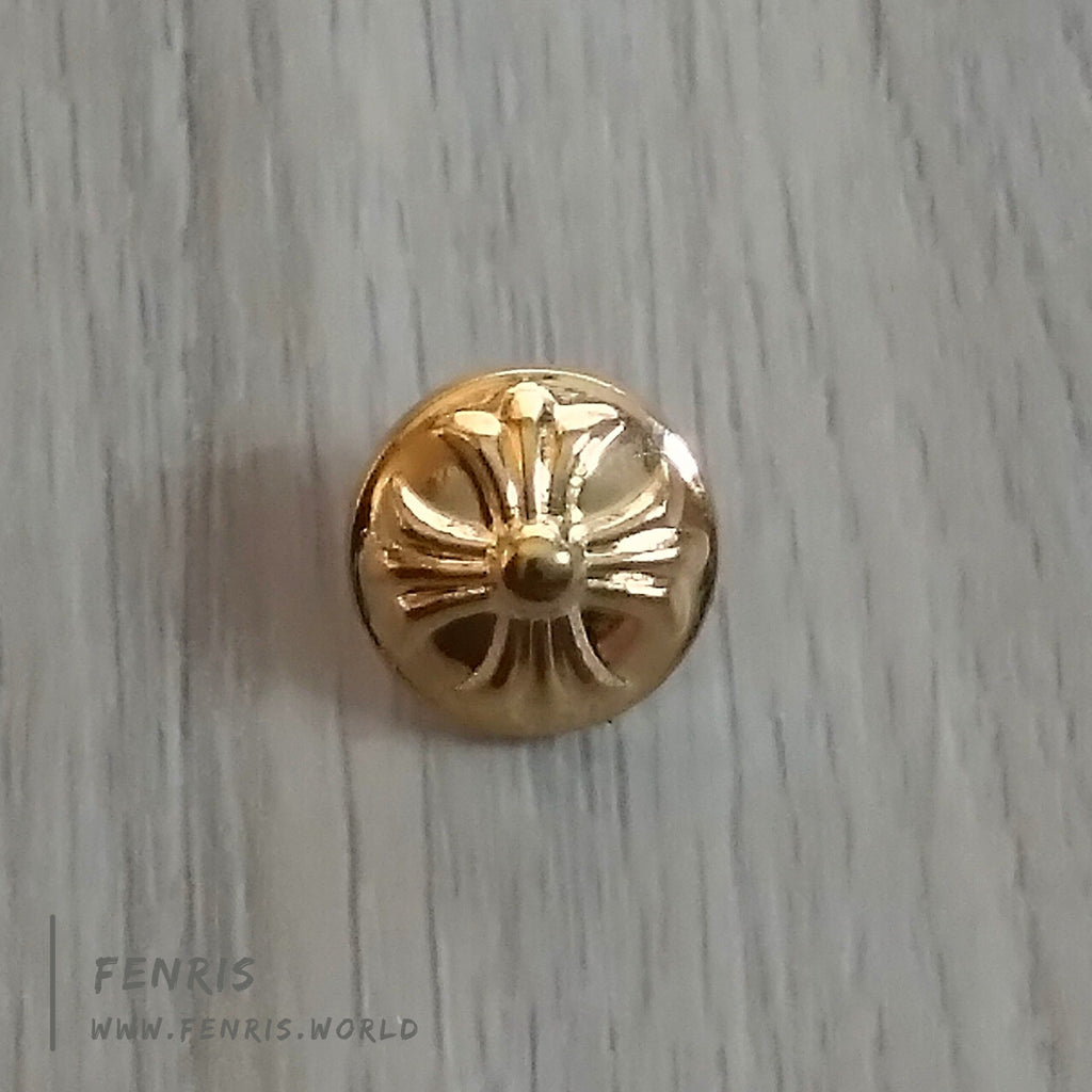 Buttons Gold Gothic Maltese Cross 1/2 inch – Fenris