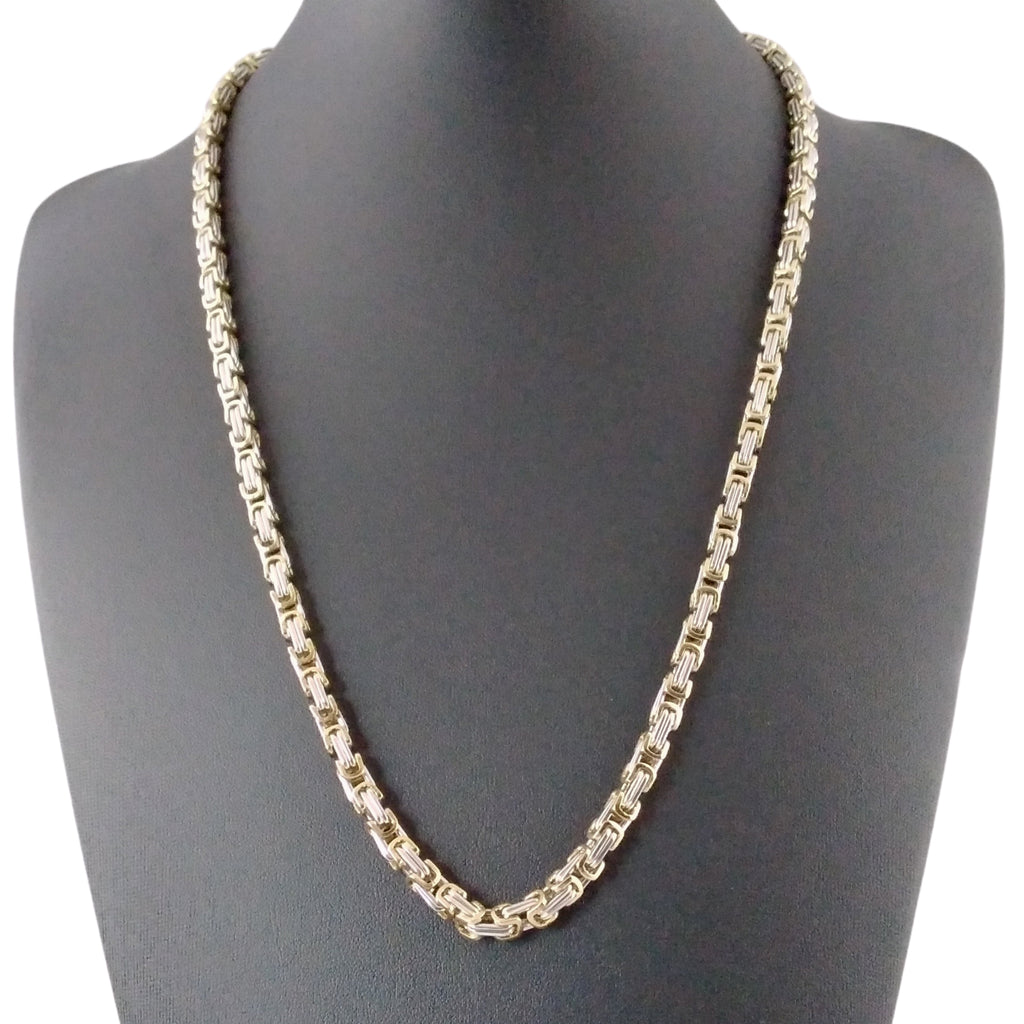 Byzantine Chain Necklace Silver & Gold – Fenris