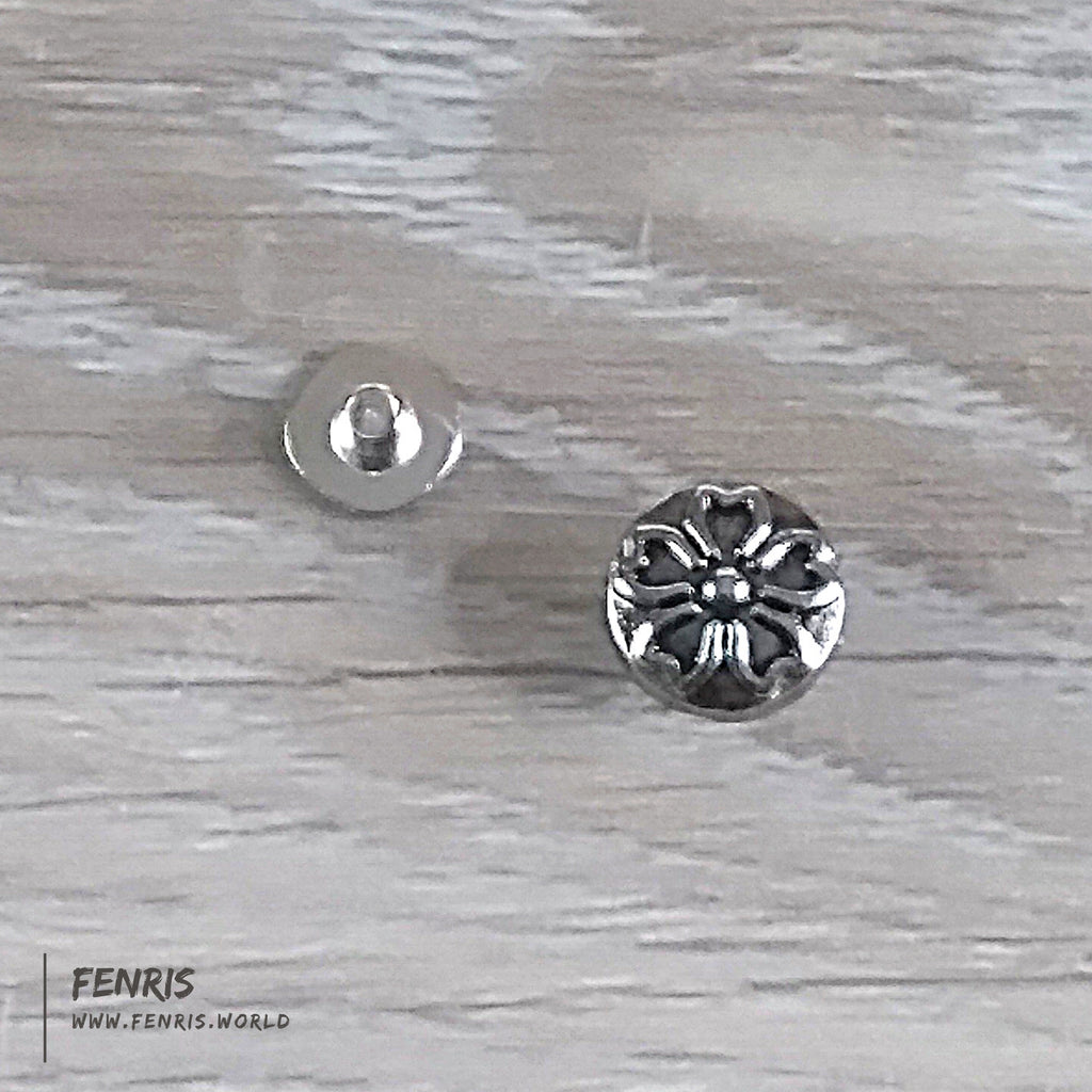 Rivets Studs Silver Sakura Button Small Screw Back – Fenris
